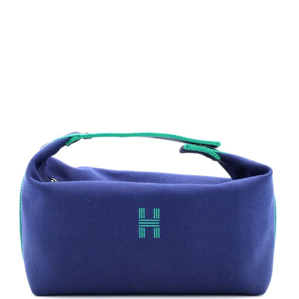 Hermes Bride-A-Brac Travel Case Toile Gm Blue, Green - Gem